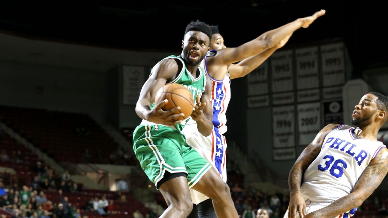Celtics laud rookie Jaylen Brown's potential after preseason debut ...