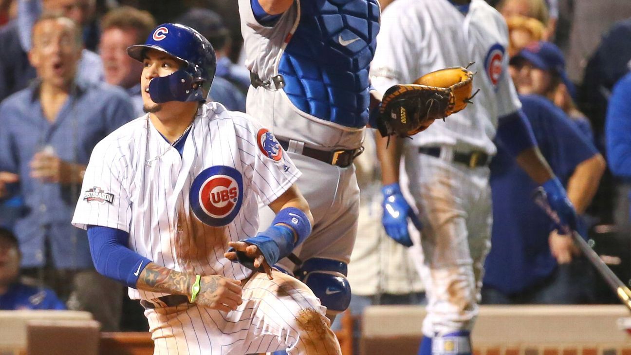 Javier Baez continues electrifying postseason with steal of home - ESPN ...