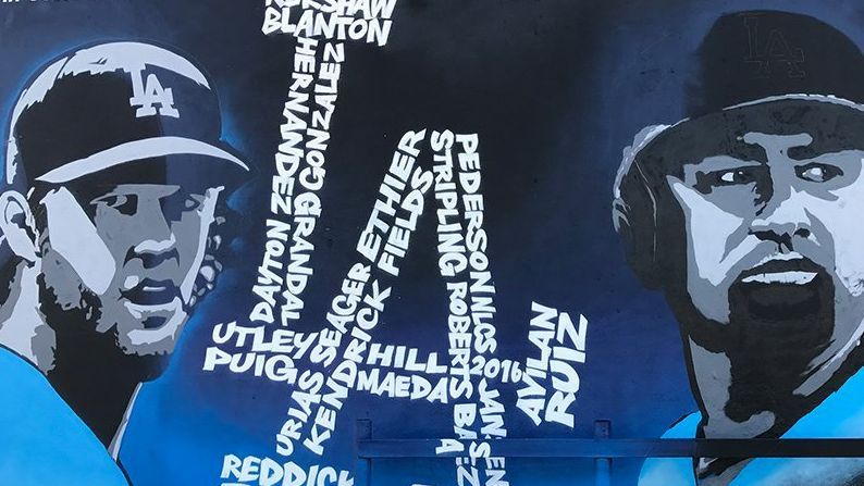 Los Angeles Dodgers mural unveiled ahead of Game 3 of NLCS - ESPN