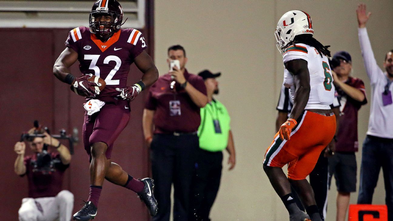Fullback history made as Virginia Tech keeps position alive - ESPN ...