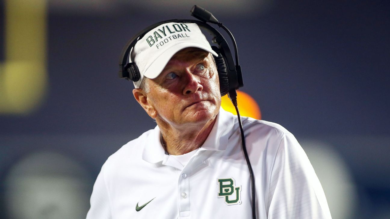 Baylor's Jim Grobe: I've had '100-plus reasons for hope' via players - ESPN