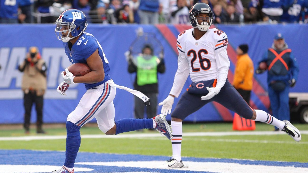 Rookie WR Sterling Shepard does it again for Giants - ESPN - New York ...