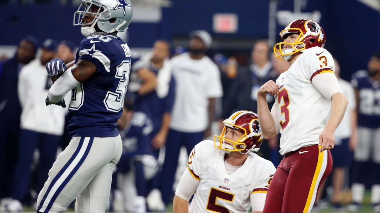 Washington Redskins punter Tress Way turns camp fun into trivia game ...