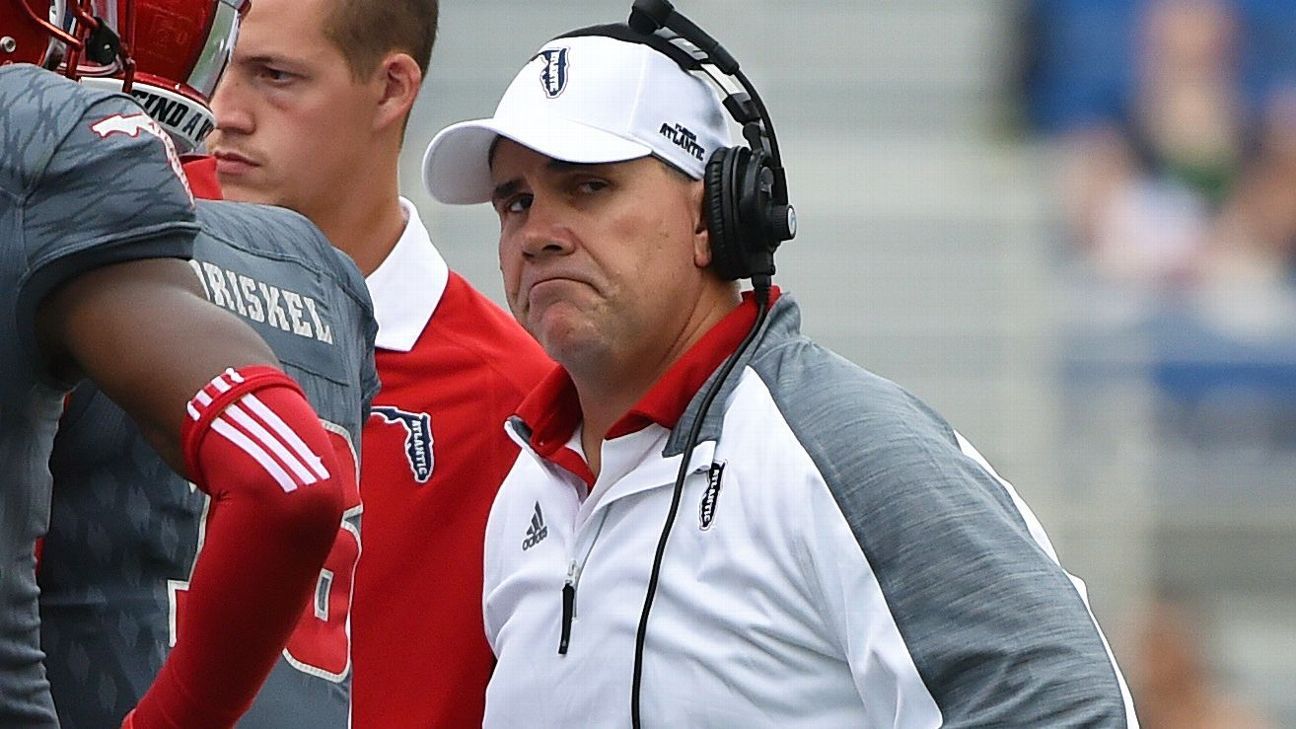 Florida Atlantic Owls fire coach Charlie Partridge