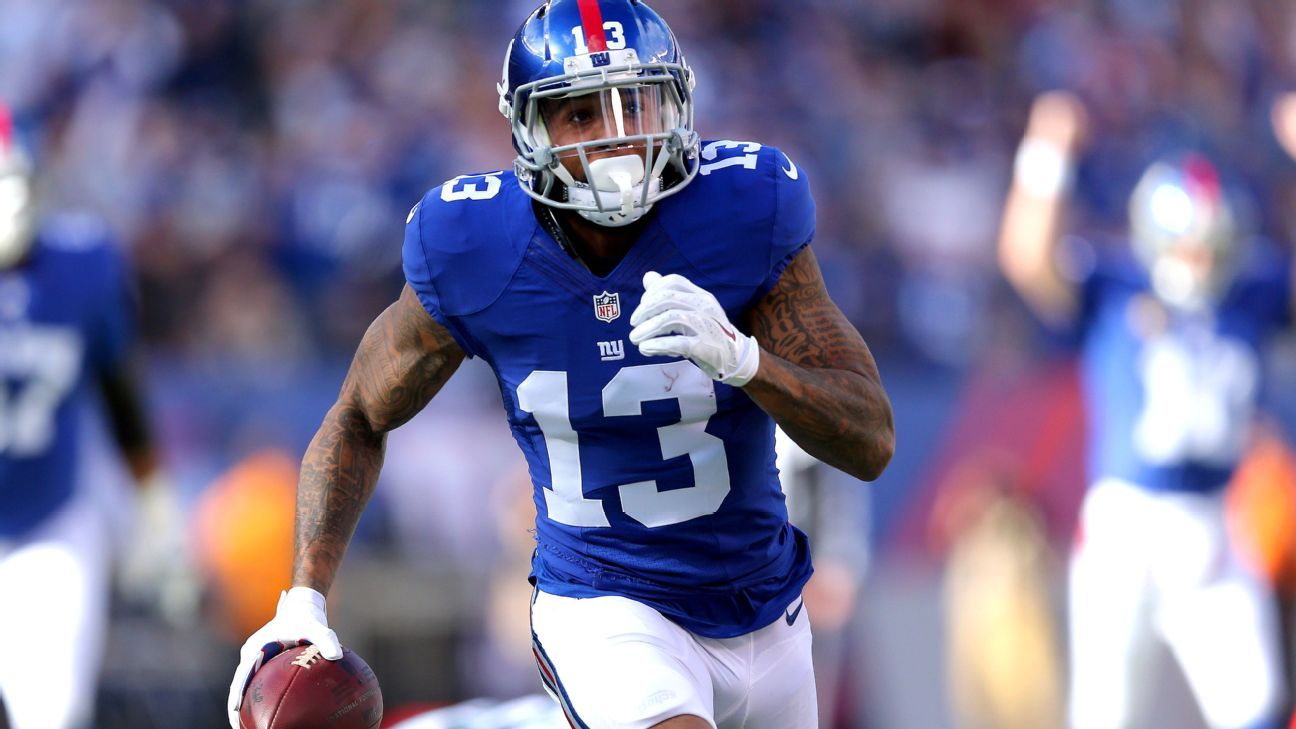 Odell Beckham of New York Giants returns to practice, dealing with 6-8 ...
