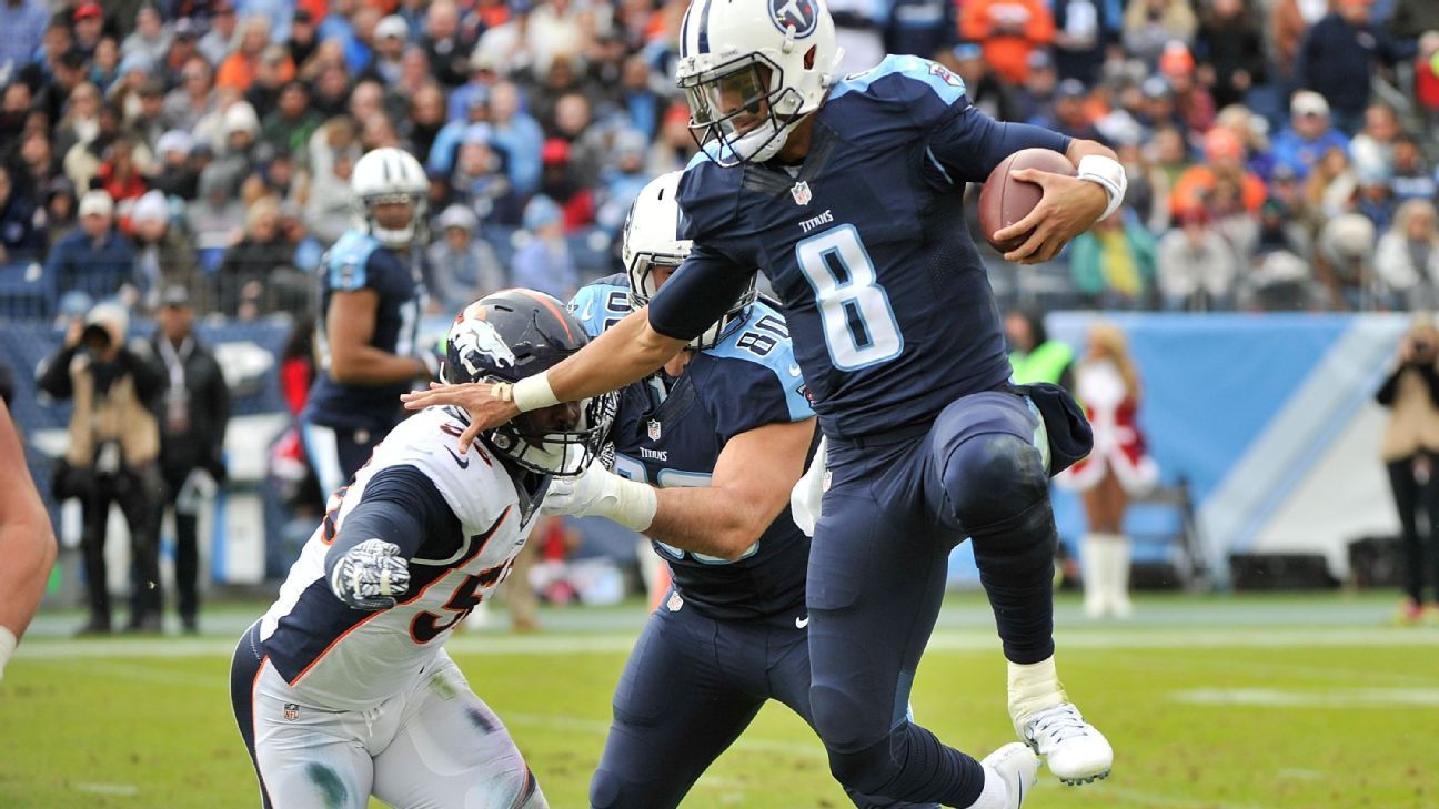Tennessee Titans go above .500 in sixth try, share division lead - ESPN ...