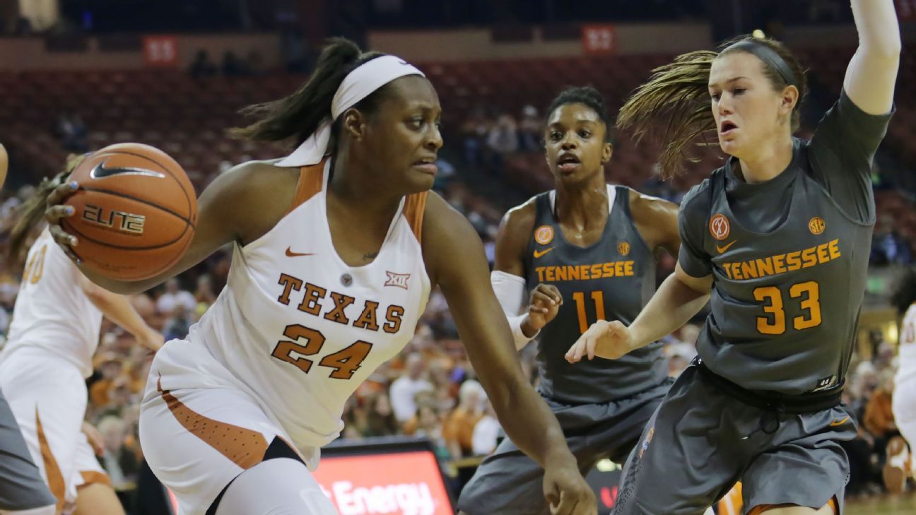 Tennessee Lady Vols, Texas Longhorns absent from latest Bracketology - ESPN