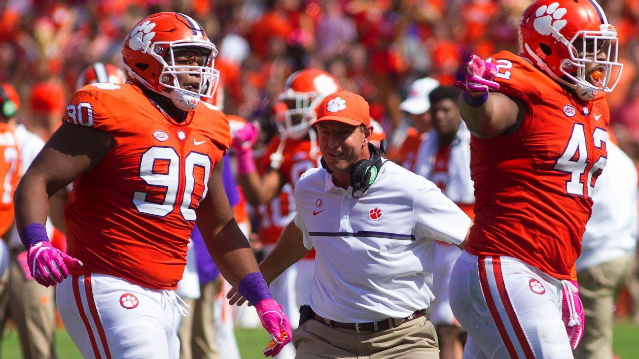 Clemson Tigers' dynamic duo on D: Dexter Lawrence, Christian Wilkins ...