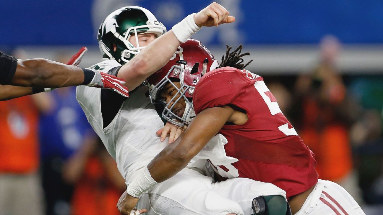 Three Alabama linebackers make Butkus Award watch list - ESPN