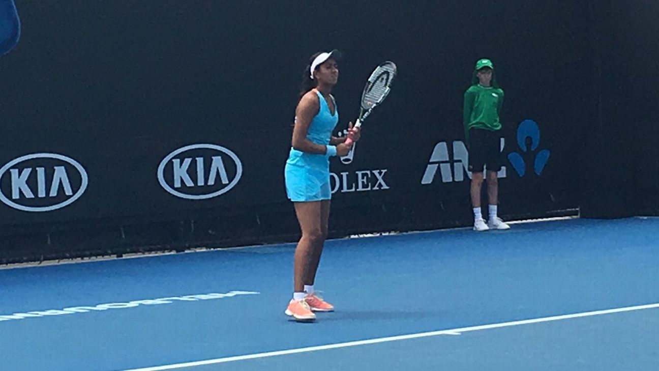 Zeel Desai of India shows character in Australian Open junior girls ...