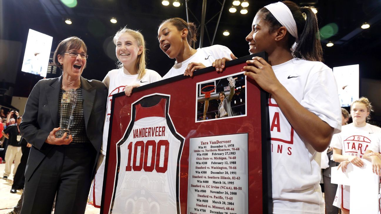 Stanford Cardinal coach Tara VanDerveer wins 1,000th game - ESPN