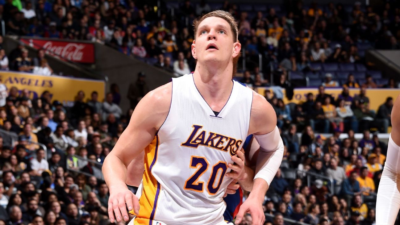 Los Angeles Lakers shut down Timofey Mozgov for remainder of season - ESPN