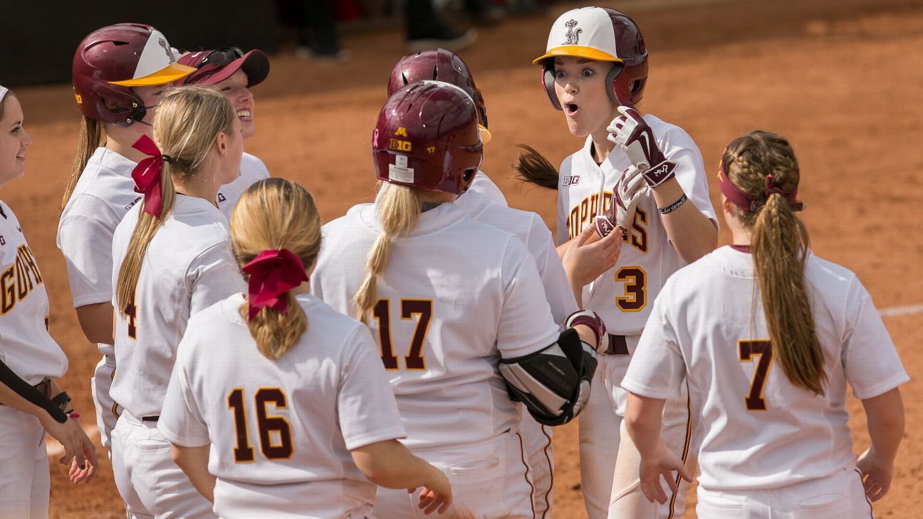 2017 NCAA softball -- Freshmen help keep Minnesota Golden Gophers ...