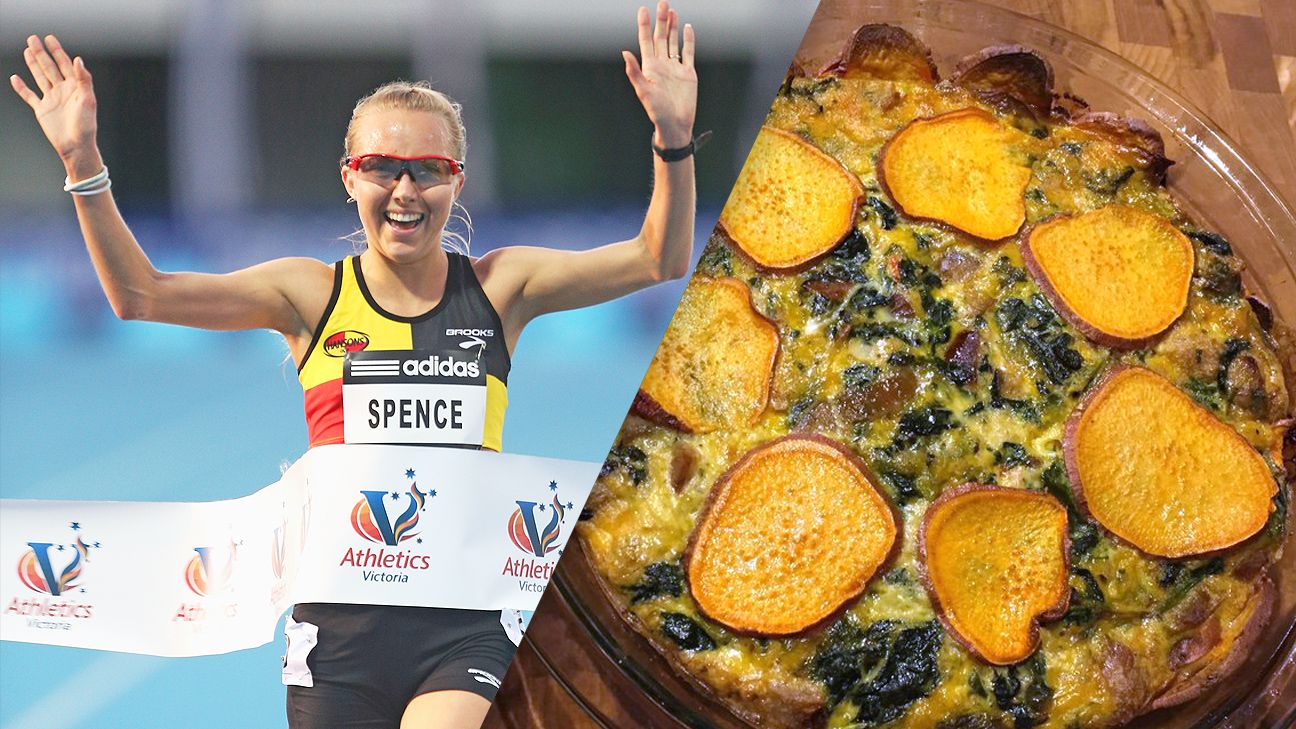 What athletes eat: Runner Neely Spence Gracey's sweet potato quiche - ESPN