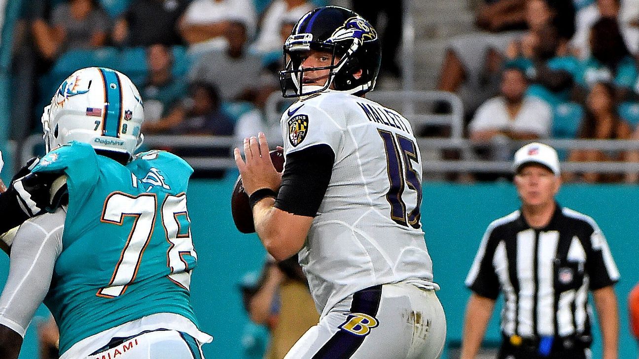 Shaky summer continues for Baltimore Ravens' Ryan Mallett - ESPN ...