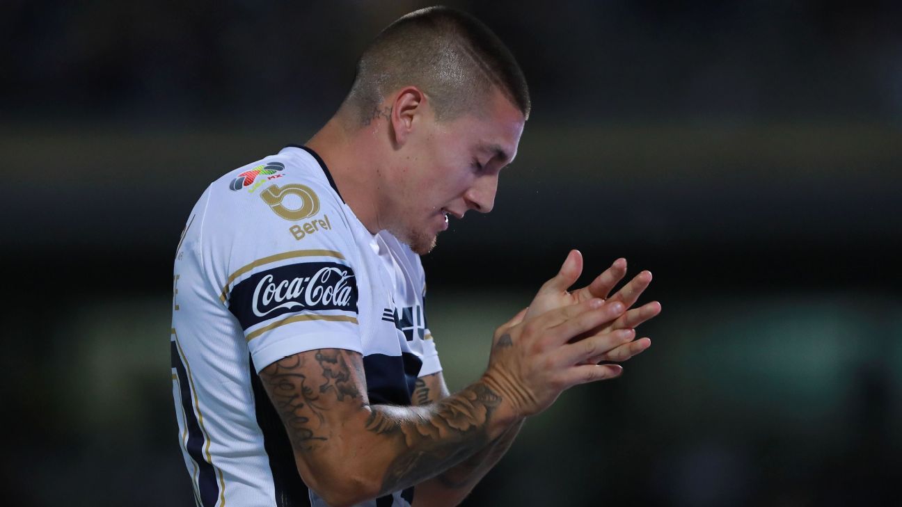 Nueva lesión de Nicolás Castillo con Pumas - ESPN