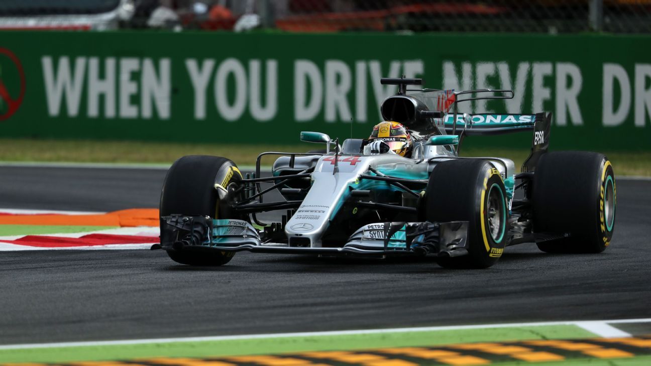 Hamilton quickest as Mercedes makes ominous start at Monza - ESPN