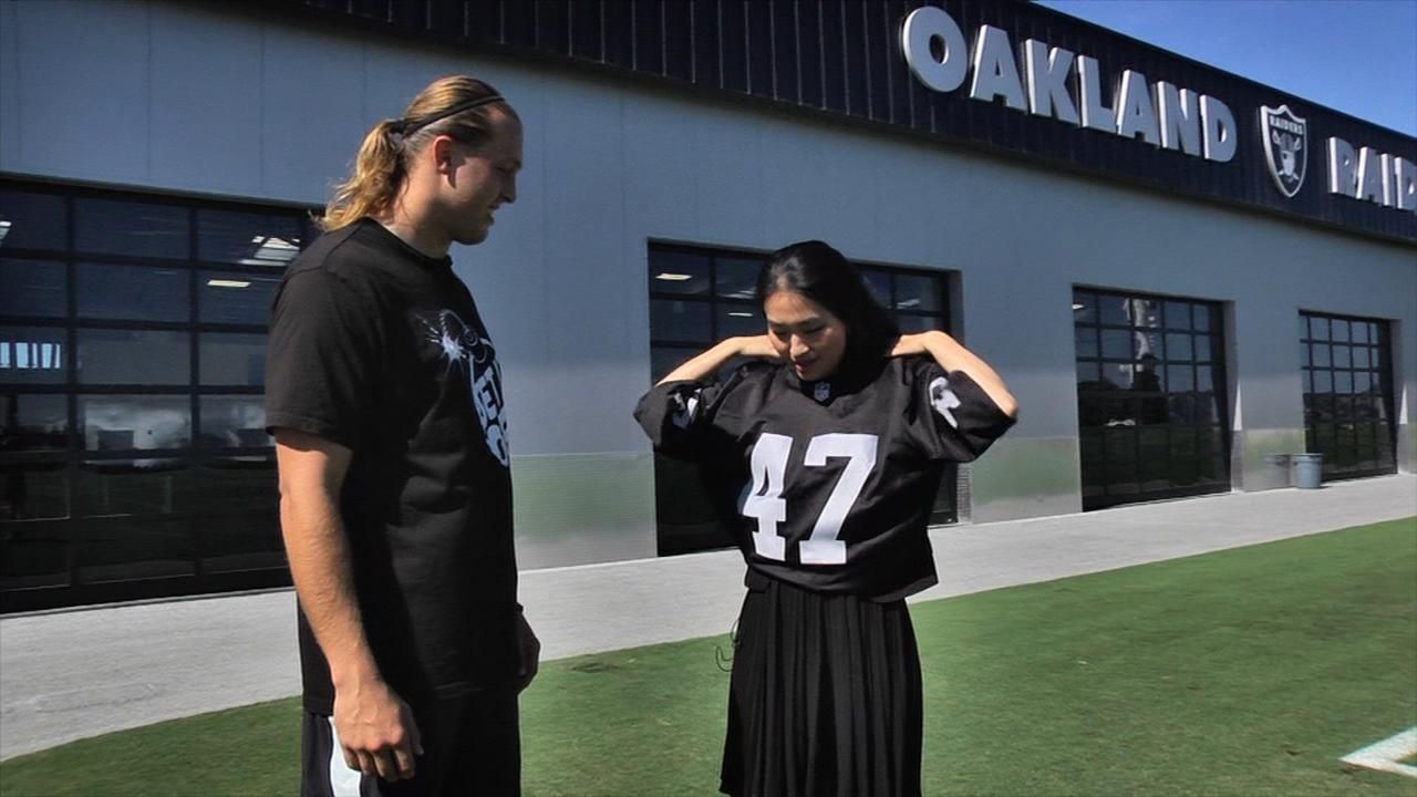 James Cowser takes pride in being face of Raiders, NFL in China - ESPN ...