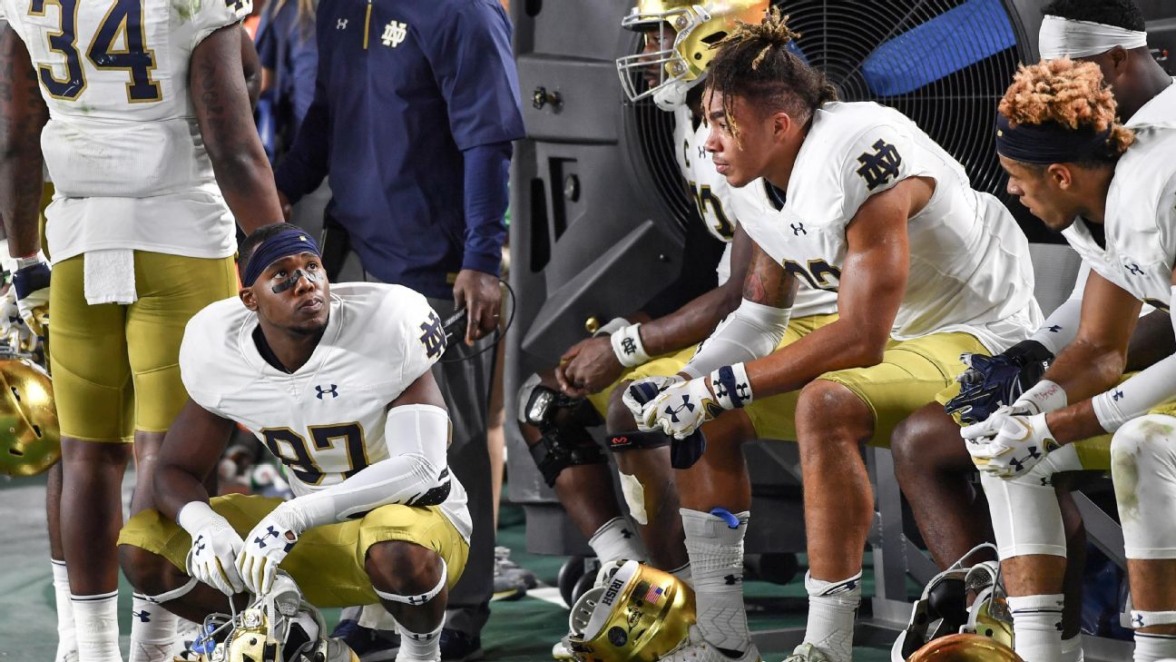 Here comes The Eliminator, and there go the Notre Dame Fighting Irish ...