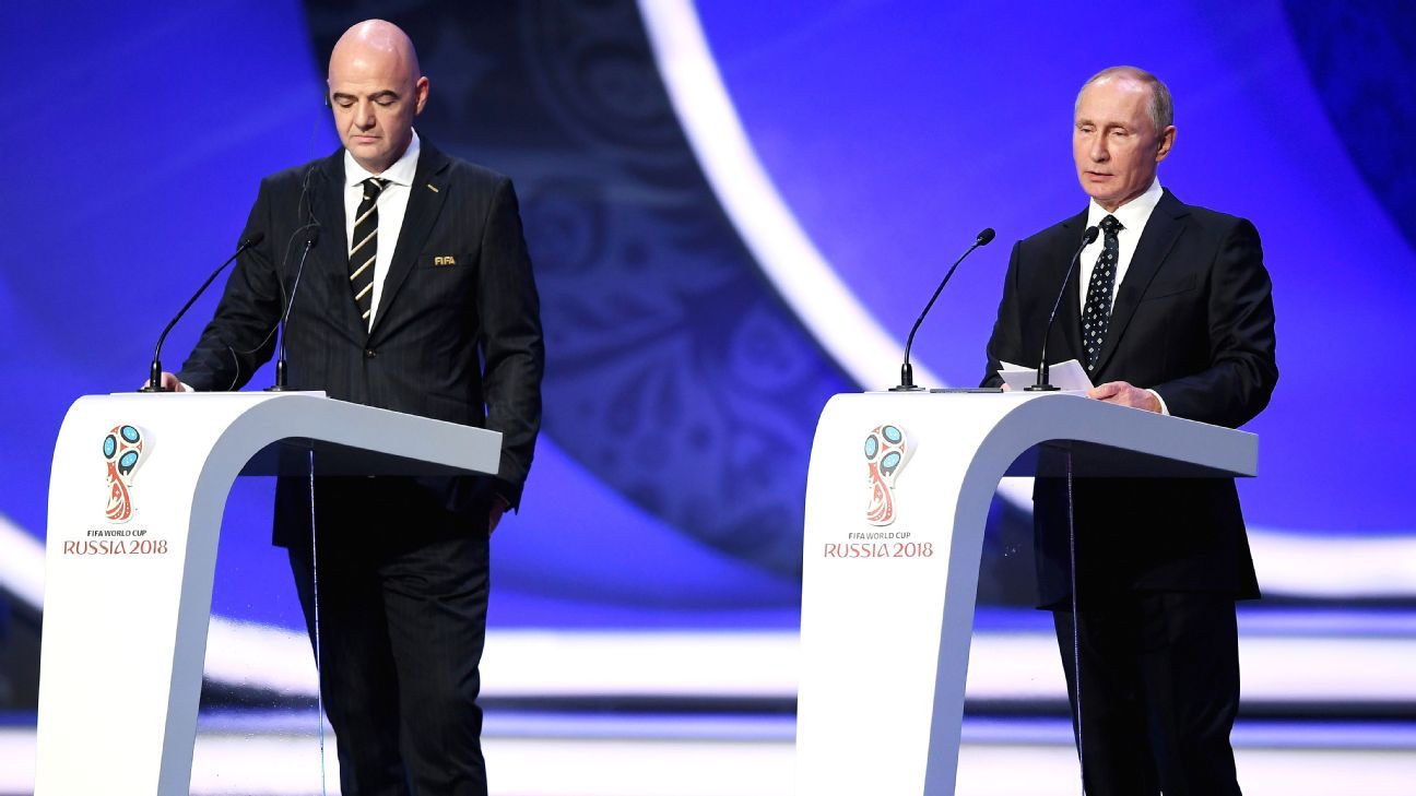 Russia 2018 World Cup draw - England face Tunisia in opening game - ESPN