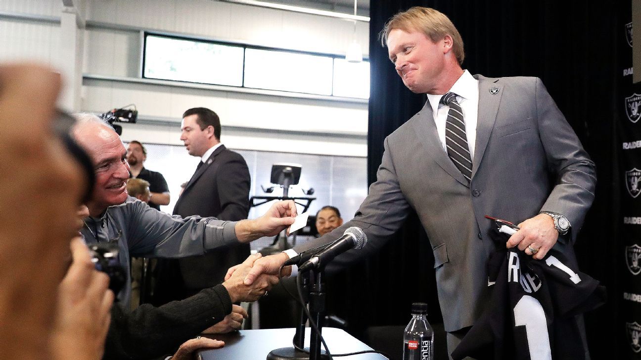 Jerry Rice: Jon Gruden's 'Chucky' is coming for the young Raiders ...