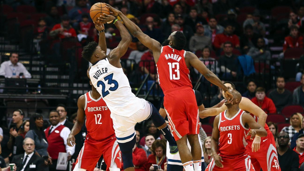 Harden rusty in return while Rockets dominate Timberwolves - ESPN