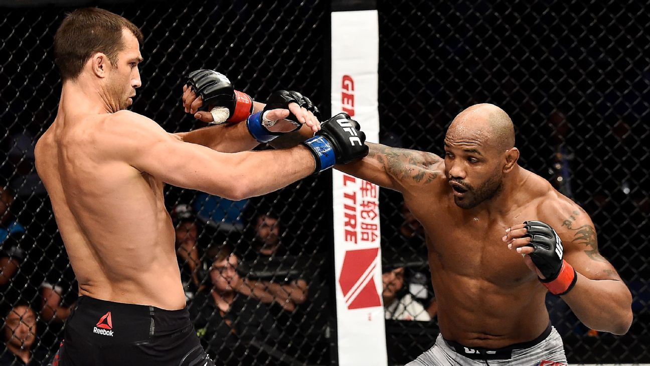Yoel Romero stuns Luke Rockhold; title shot next, Dana White says - ESPN