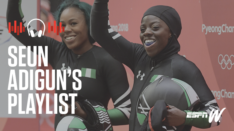 Nigerian bobsledder Seun Adigun's Olympic playlist - ESPN