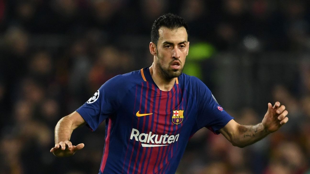 Barcelona's Sergio Busquets fit for Champions League tie vs. Roma - ESPN