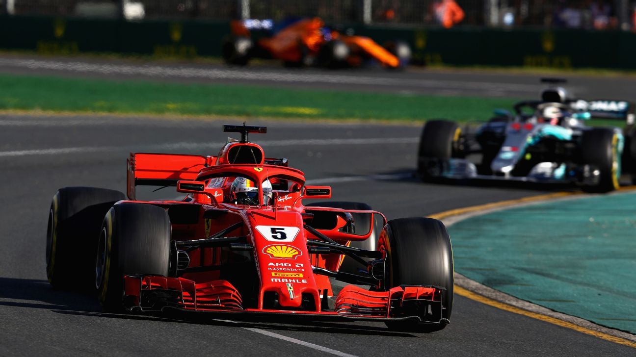 Sebastian Vettel stuns Lewis Hamilton to win in Melbourne - ESPN