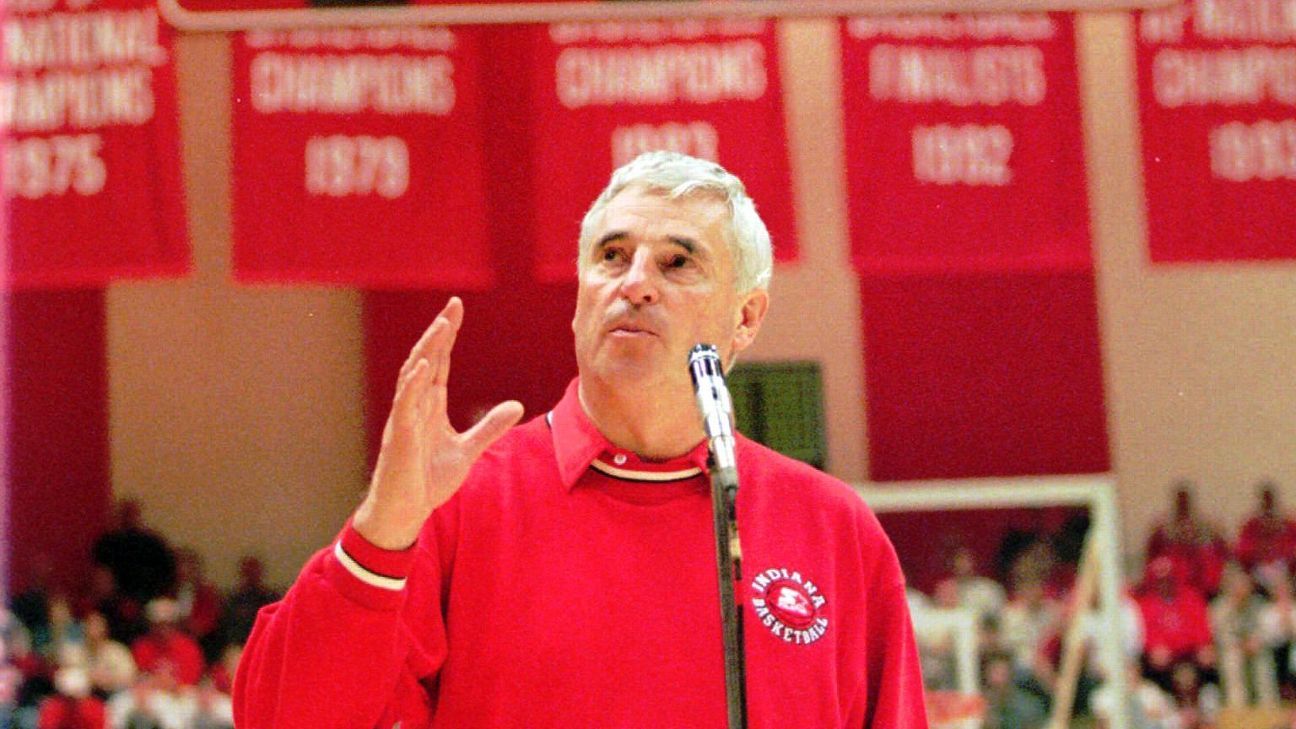 Knight returns to IU, takes in baseball game - ESPN