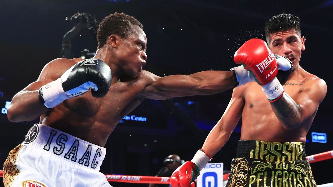 Isaac Dogboe scores 11th-round TKO for junior featherweight title - ESPN
