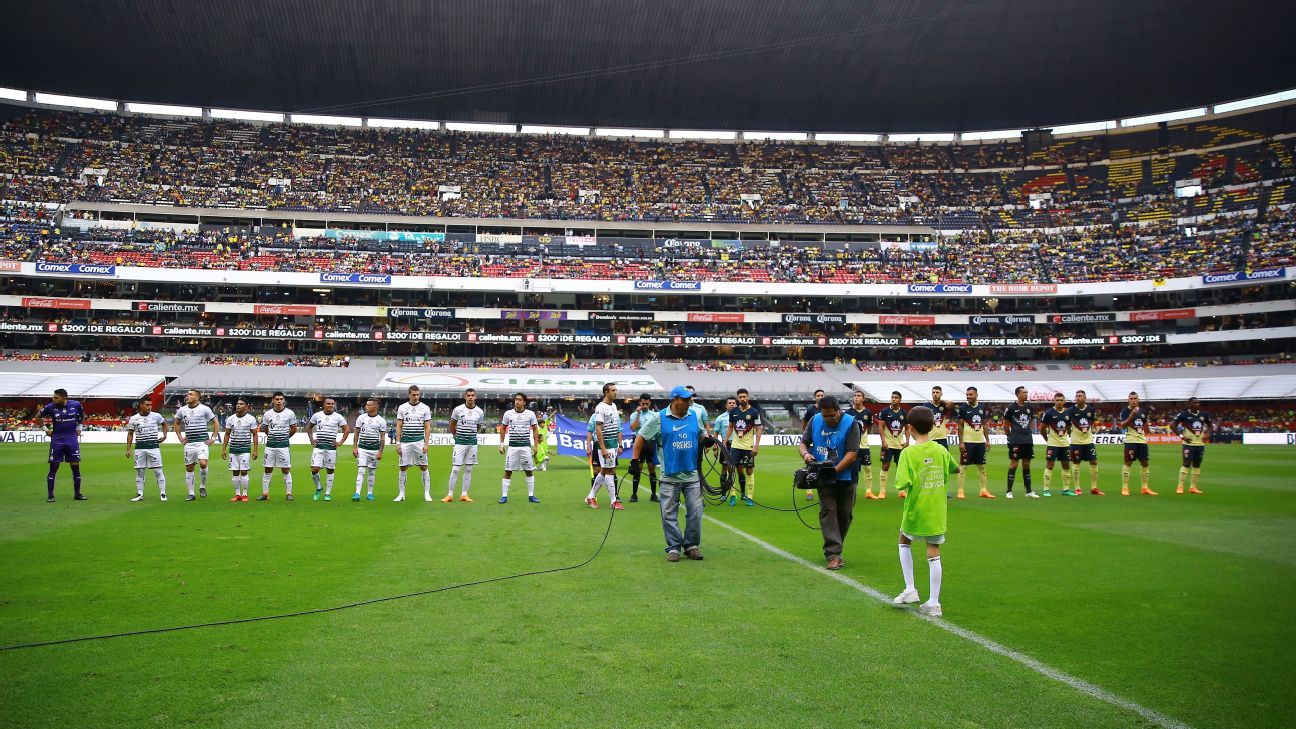 Afición del América responde a su equipo en el Estadio Azteca - ESPN