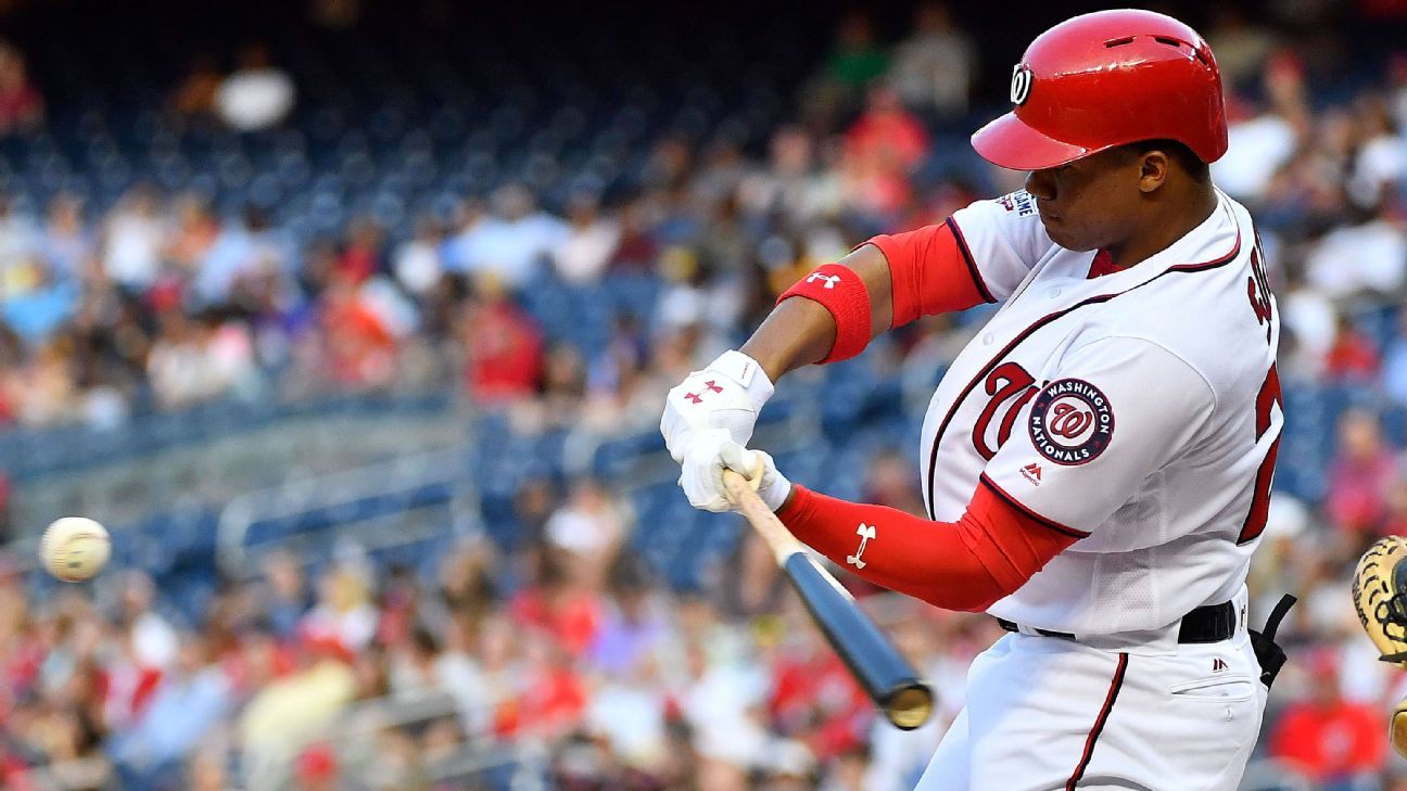 Washington Nationals' Juan Soto, 19, starts, homers in first at-bat - ESPN