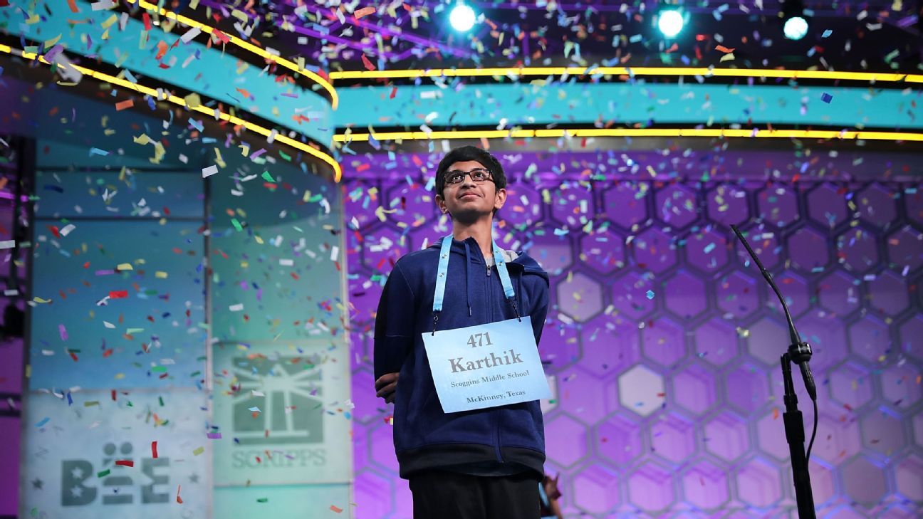 Karthik Nemmani edges Naysa Modi to win Scripps National Spelling Bee ...