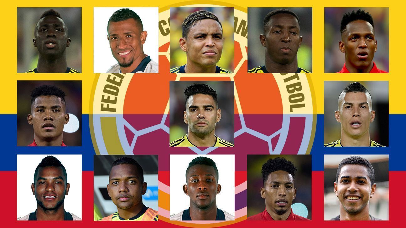 Los 13 jugadores de Colombia que debutarán en el Mundial - ESPN