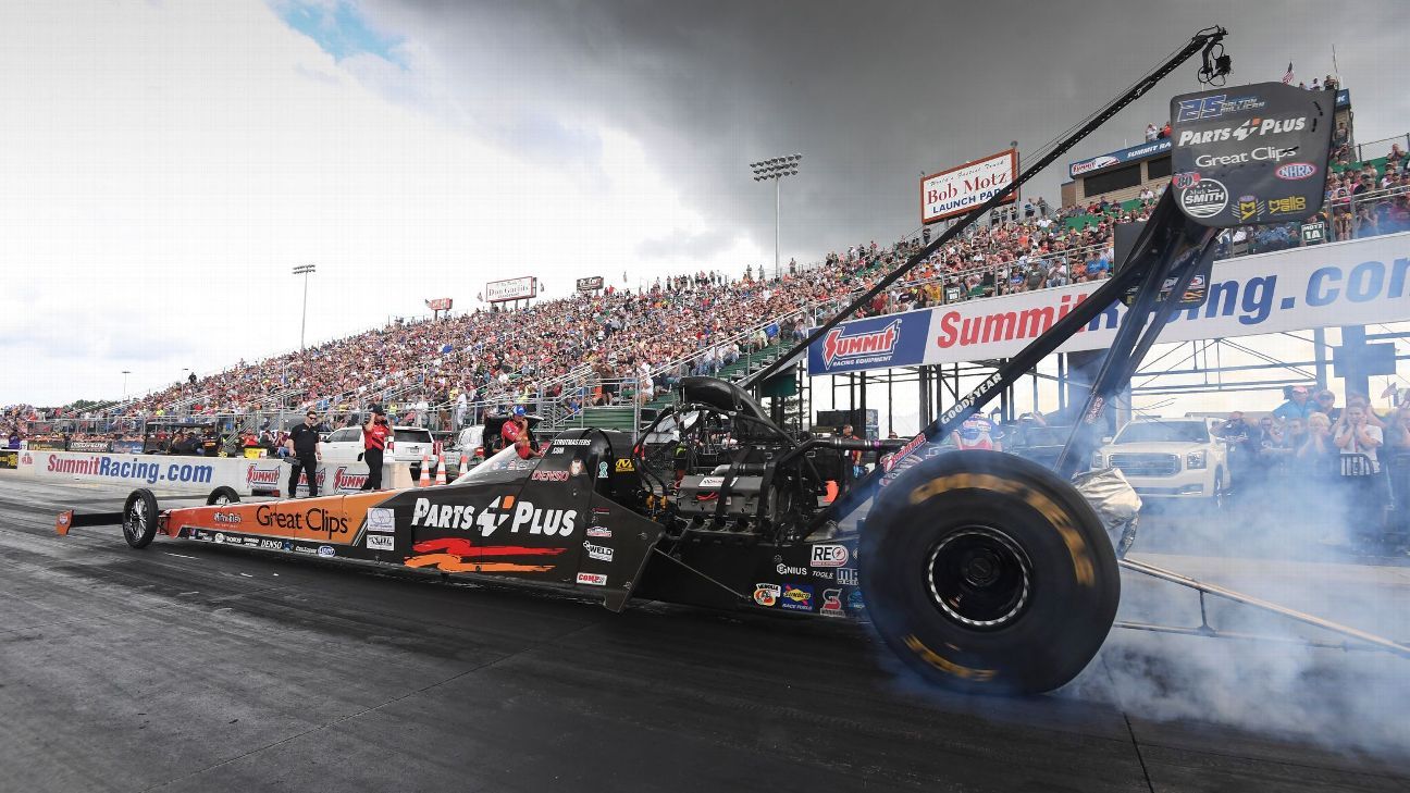 Clay Millican breaks NHRA Top Fuel track record in Norwalk qualifying ...