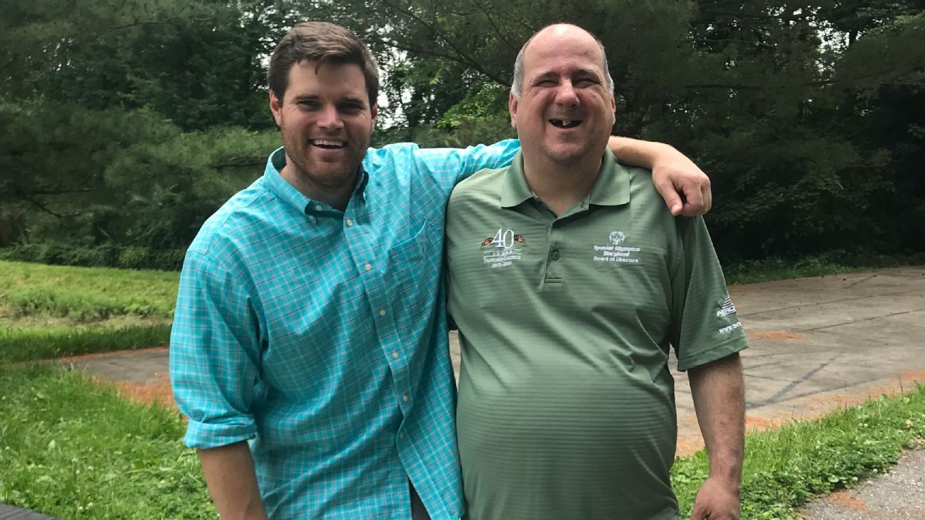 Blind Special Olympics athlete Ben Collins showed me, Ryan Hoff, his ...