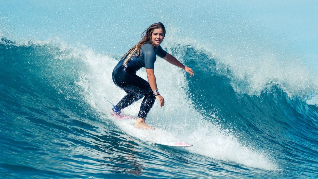 Teenage professional surfer Caroline Marks comfortable with ...