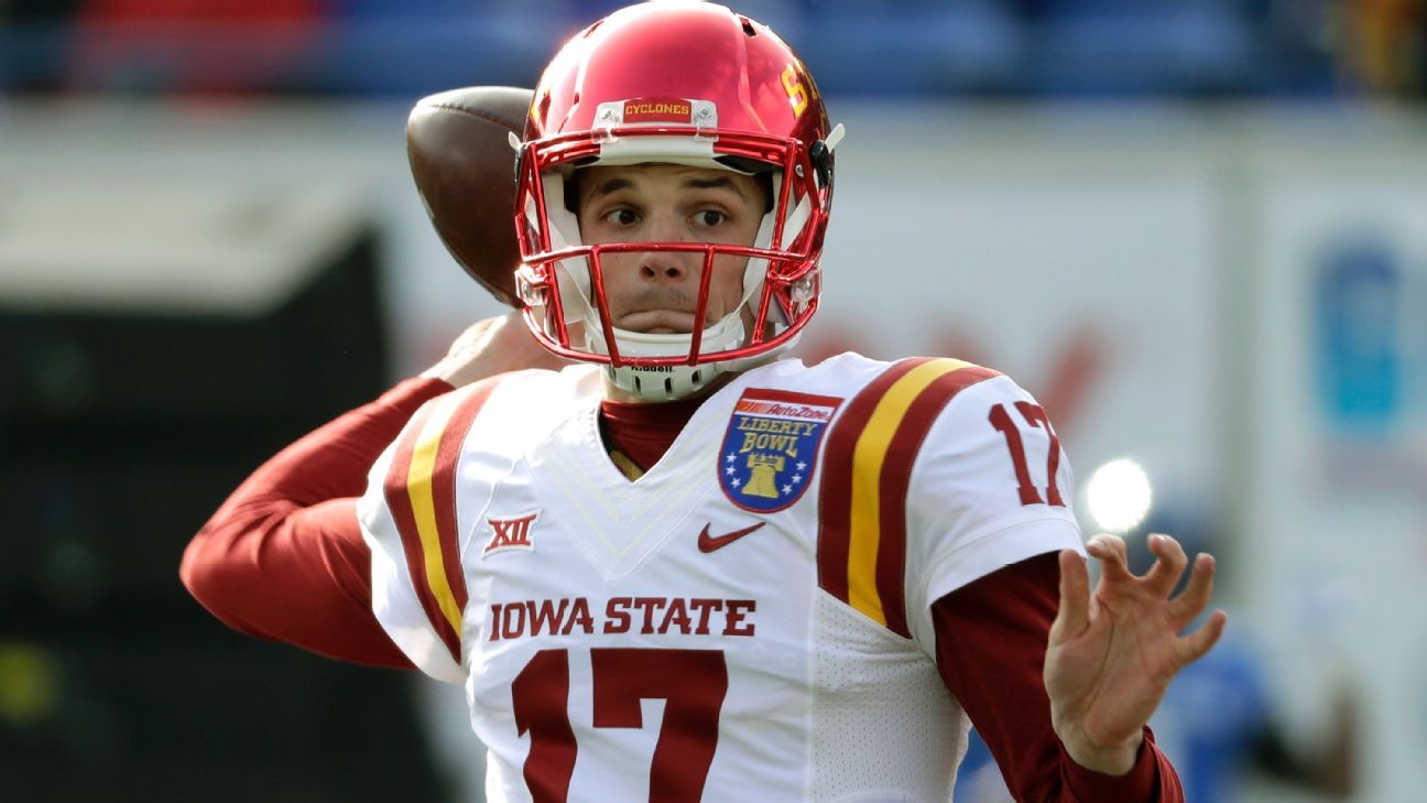 Kyle Kempt, Iowa State Cyclones QB, day-to-day with ankle injury - ESPN
