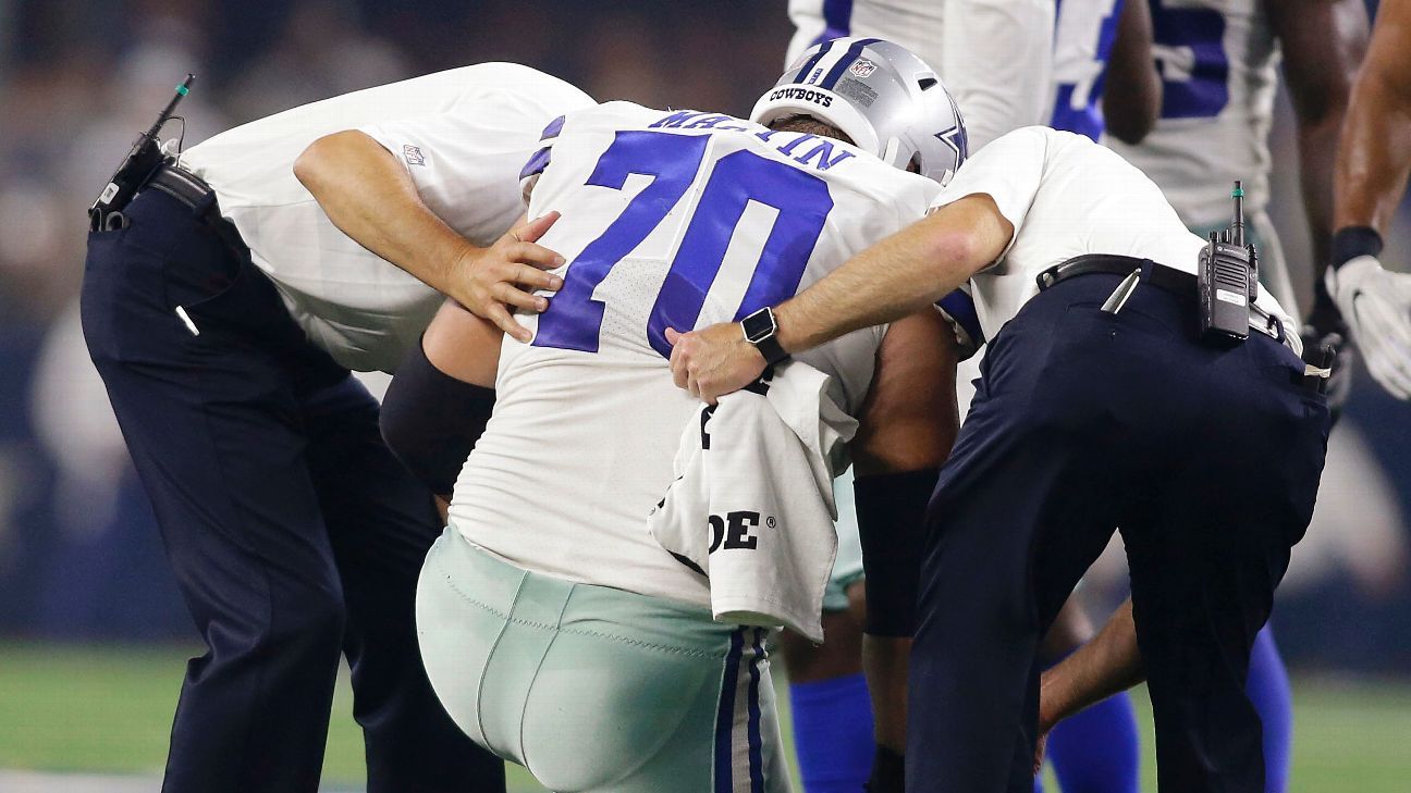 OL Zack Martin returns to practice for Cowboys - ESPN