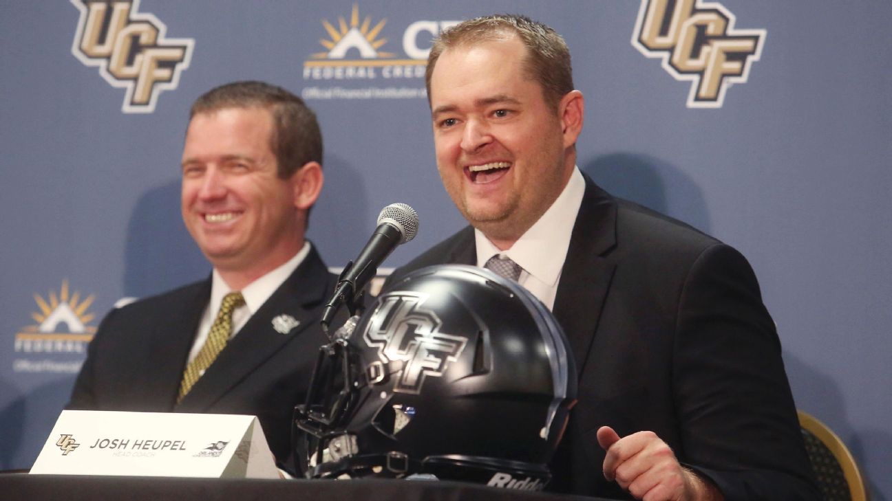 UCF gives Josh Heupel contract extension through 2024 - ESPN