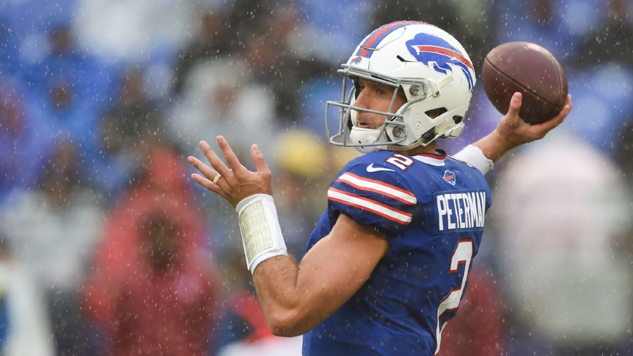Nathan Peterman regresaría a la titularidad con los Buffalo Bills - ESPN