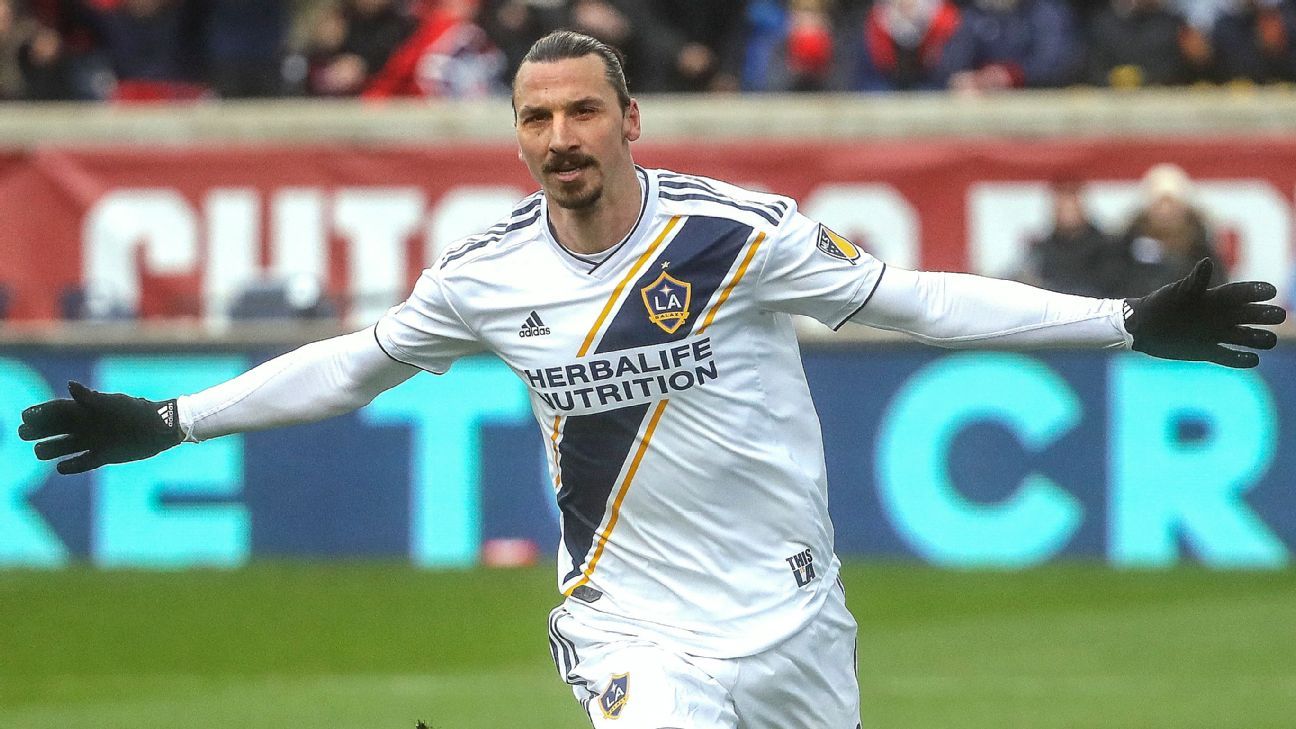Zlatan Ibrahimovic scores superb backheel goal in LA Galaxy training - ESPN