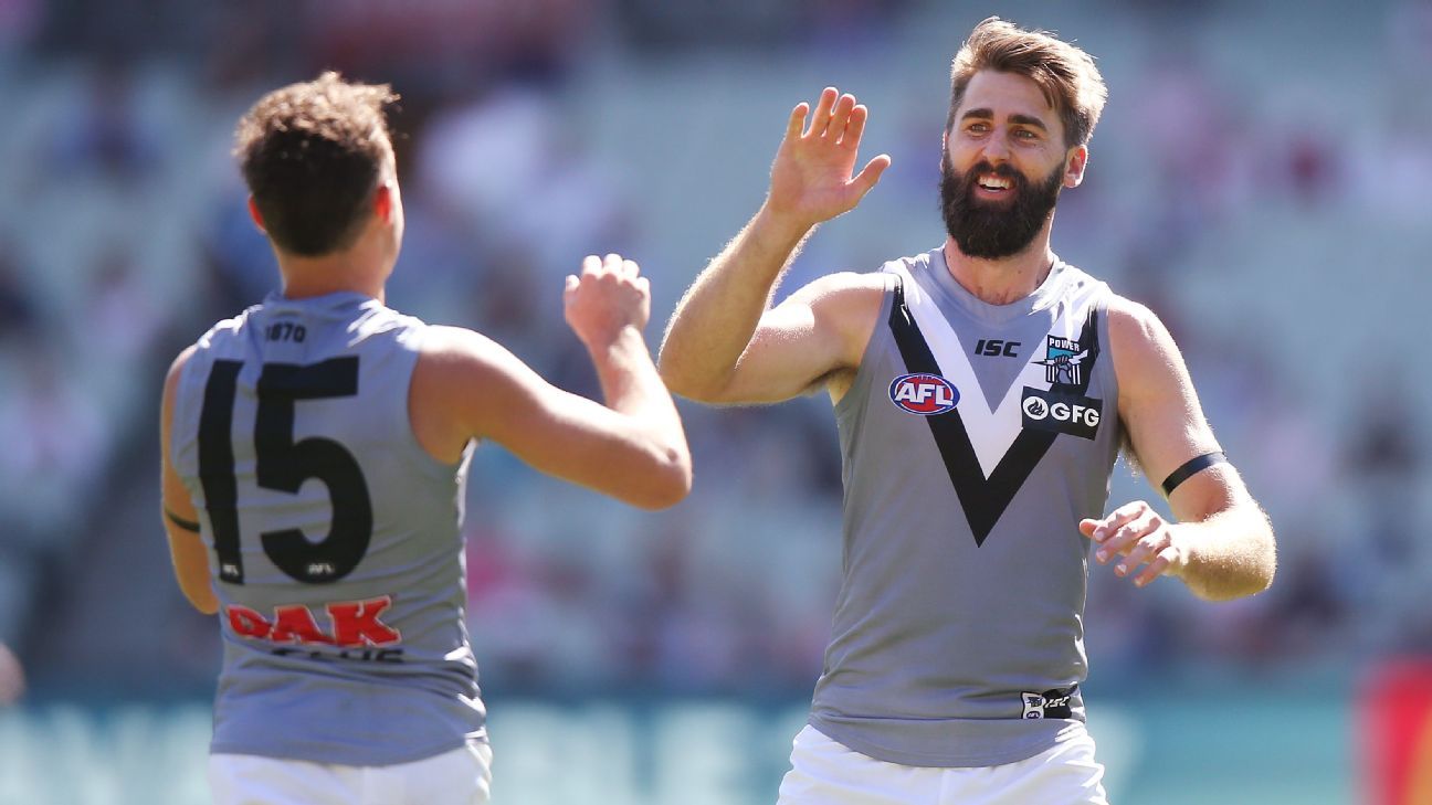 AFL Port Adelaide's Justin Westhoff to retire at season's end - ESPN