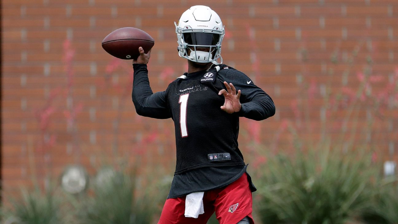 Kyler Murray terminó con dolor su primera práctica en Arizona - ESPN
