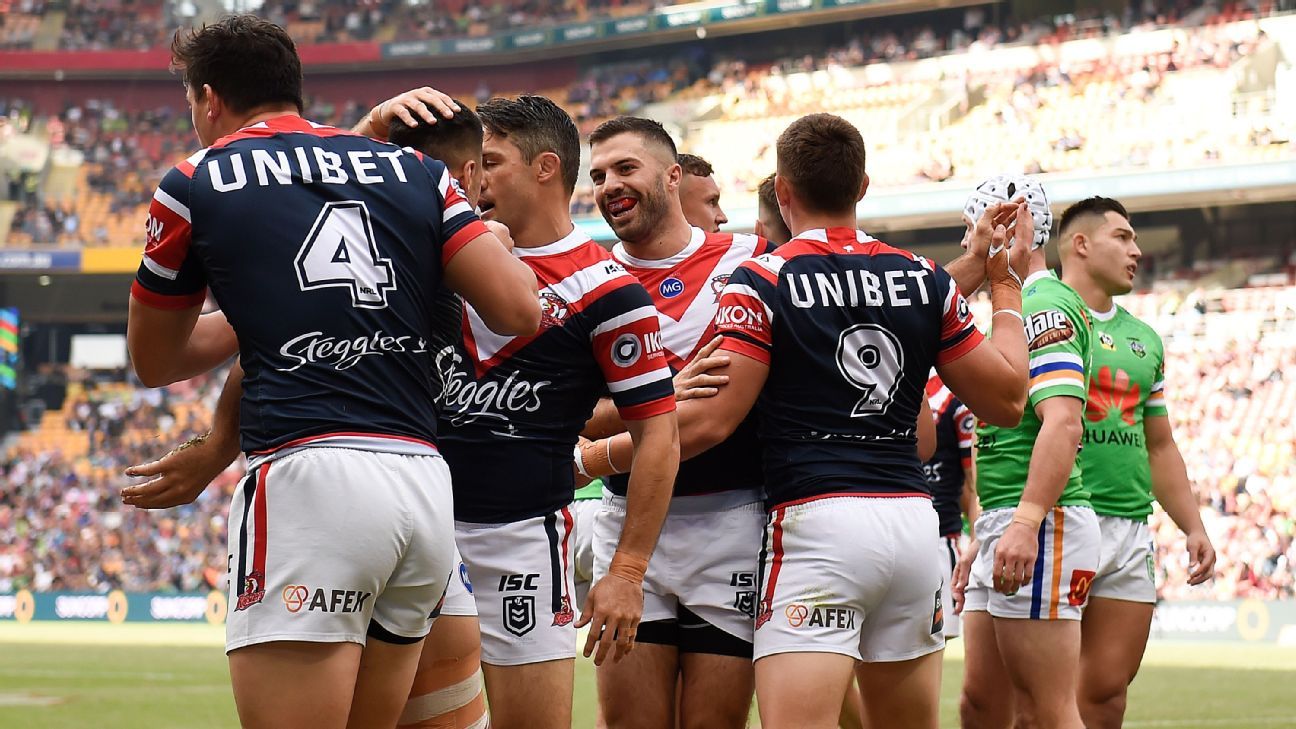NRL Sydney Roosters fade but continue to set competition pace - ESPN