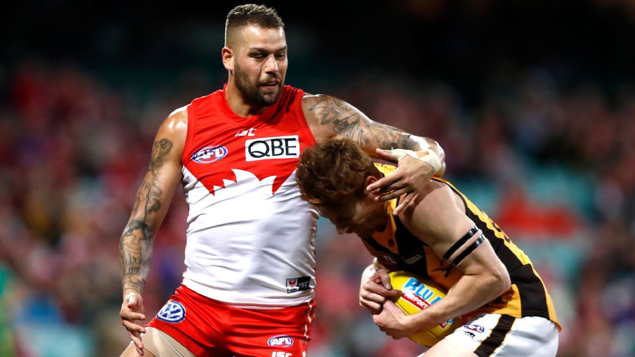 Franklin hurts hamstring in Swans' AFL win - ESPN