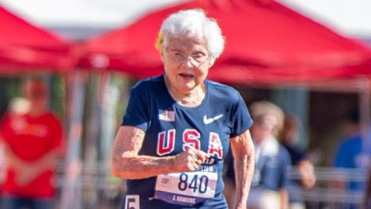 103-year-old runner Julia 'Hurricane' Hawkins on bikes, her bucket list ...