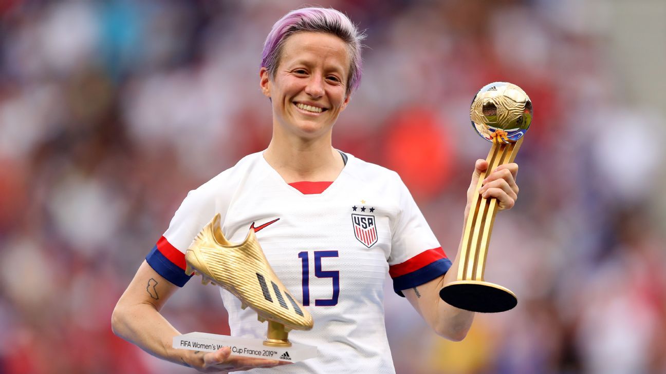 Megan Rapinoe arrasa con Balón y Bota de Oro - ESPN